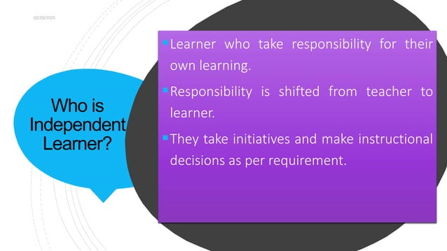 Being an independent learner | PPTX | Homework and Study | Education