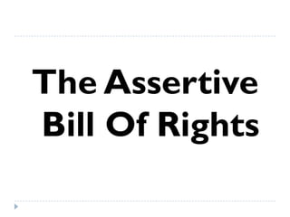 Being assertive | PDF