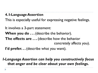 Being assertive | PDF