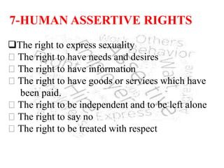 Being assertive | PPTX | Education