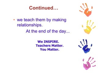 Being a teacher | PPTX