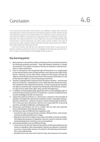 Being a Teacher: Section Four - The teacher’s authority: sustaining an ...