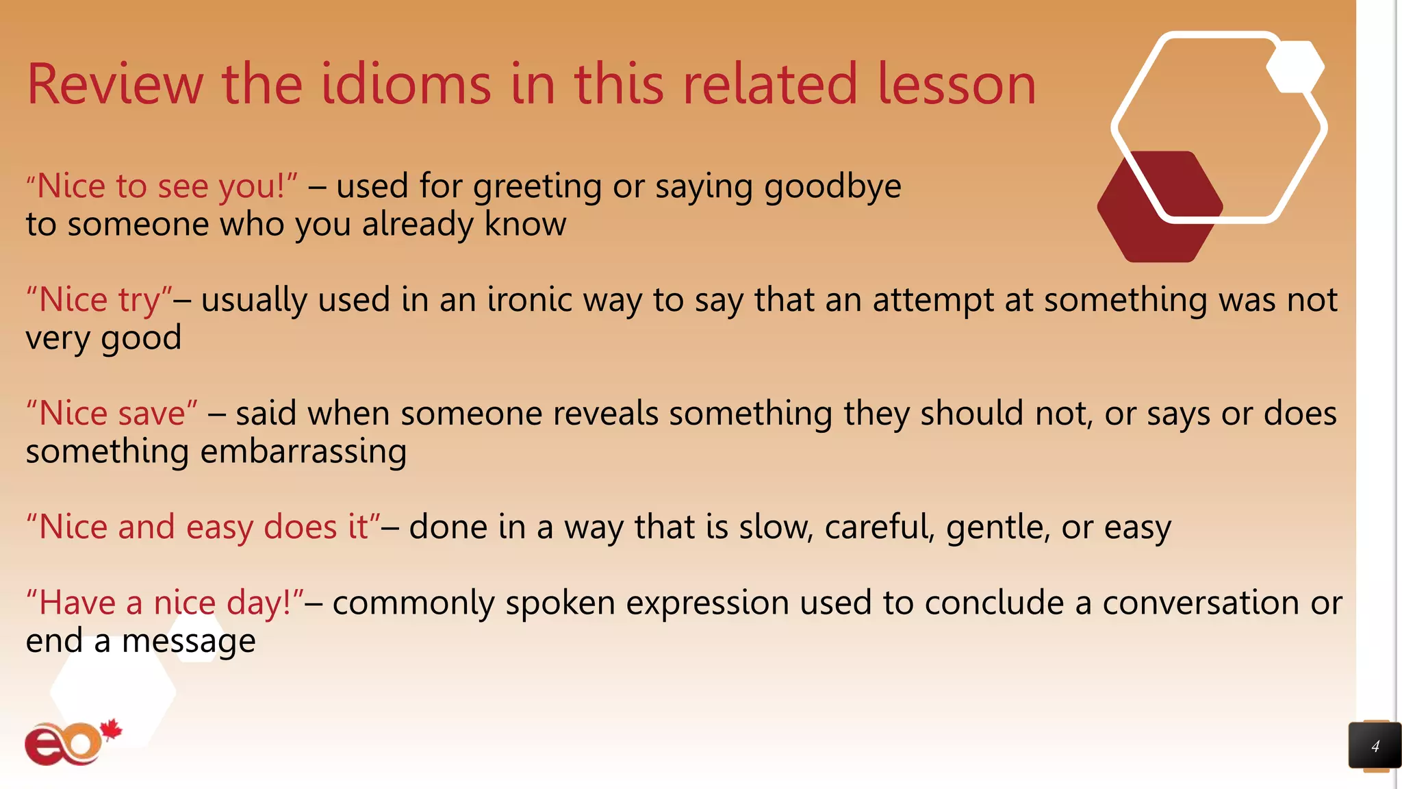 Being Canadian - Based on Nice Idioms.pptx