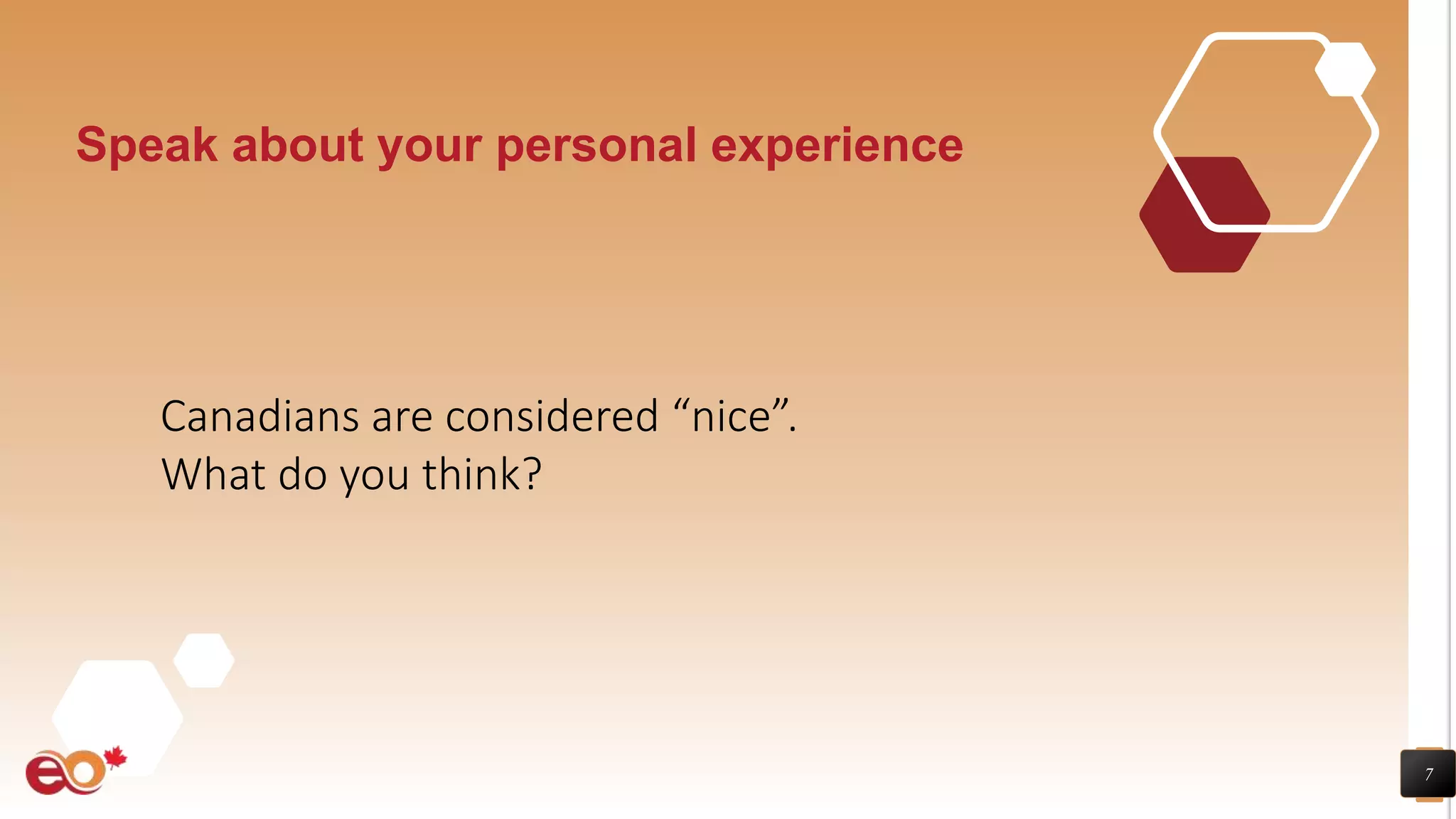 Being Canadian - Based on Nice Idioms.pptx