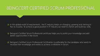 Beingcert scrum | PPT