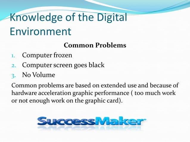 Being Computer Literate In A Successmaker Lab | PPT