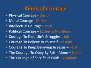 Being courageous | PPTX