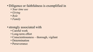 Being diligent in little things.ppt