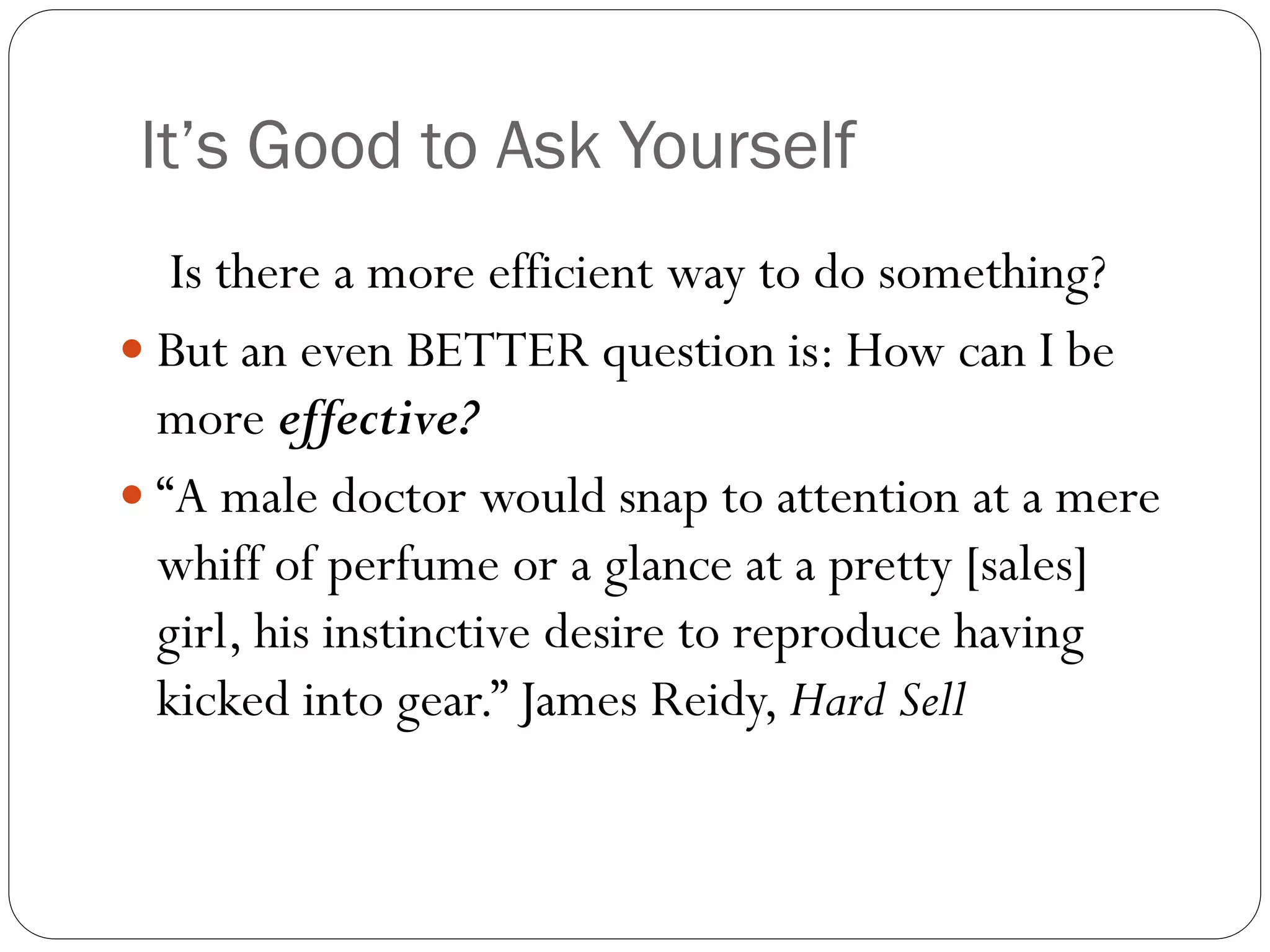 Being EFFECTIV vs EFFICIENT | PDF