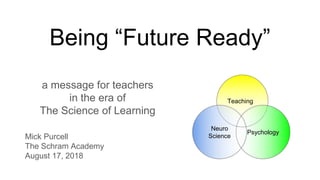 Being future ready in education | PPT