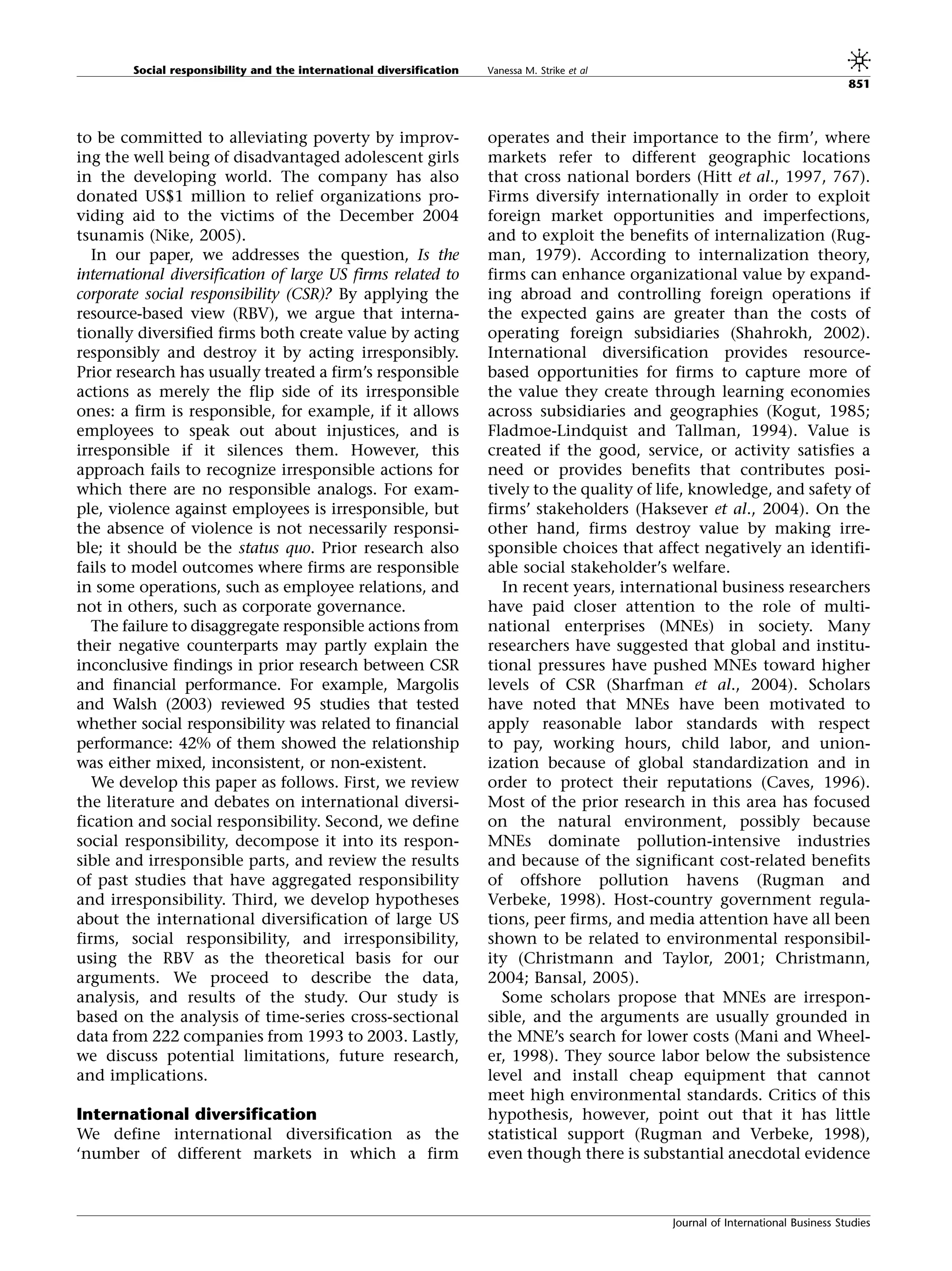 Being good while being bad social responsabilty | PDF