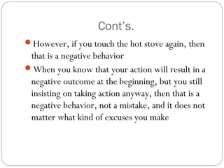 Being good with a bad repetition | PPT
