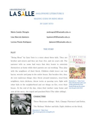 Being mean, reading guide | PDF