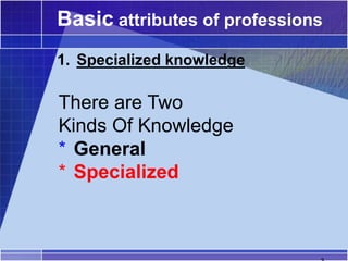 Being professional | PPT