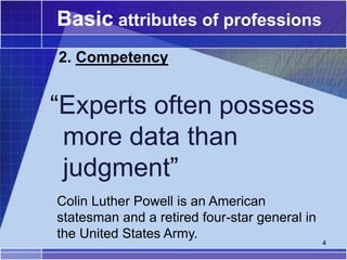 Being professional | PPT