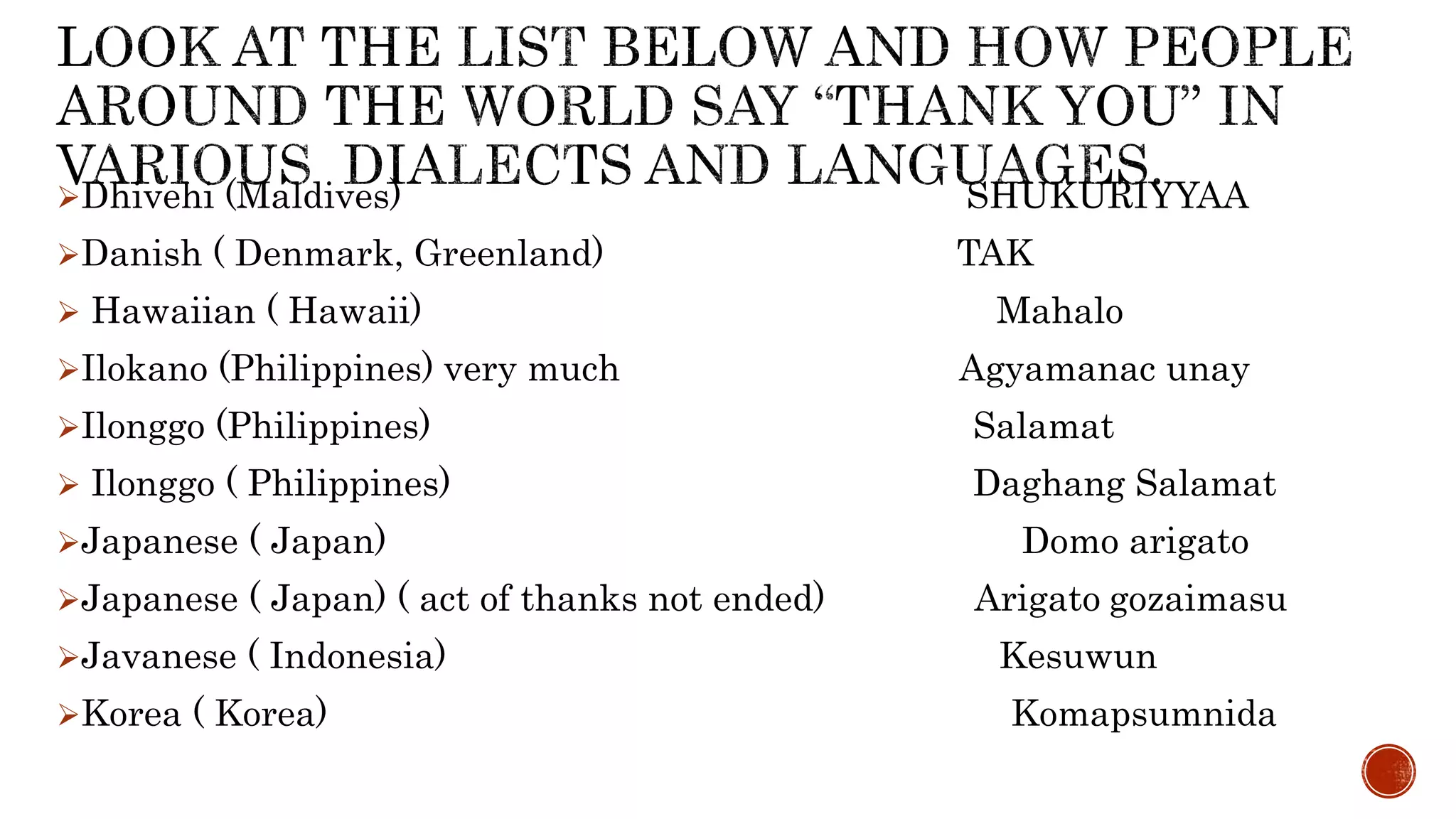 Being thankful | PPTX