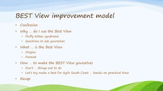 Being the BEST we can be | PPT