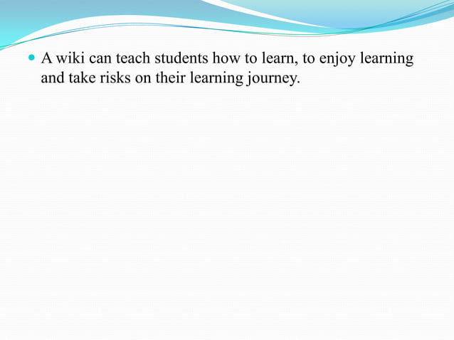 Wikis in the ESL Classroom | PPT