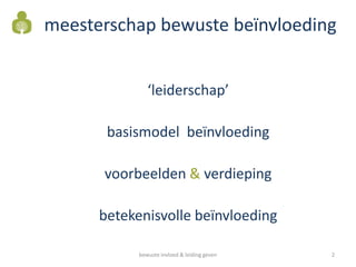 Beinvloeding & leiderschap | PPTX | Spirituality | Religion & Spirituality