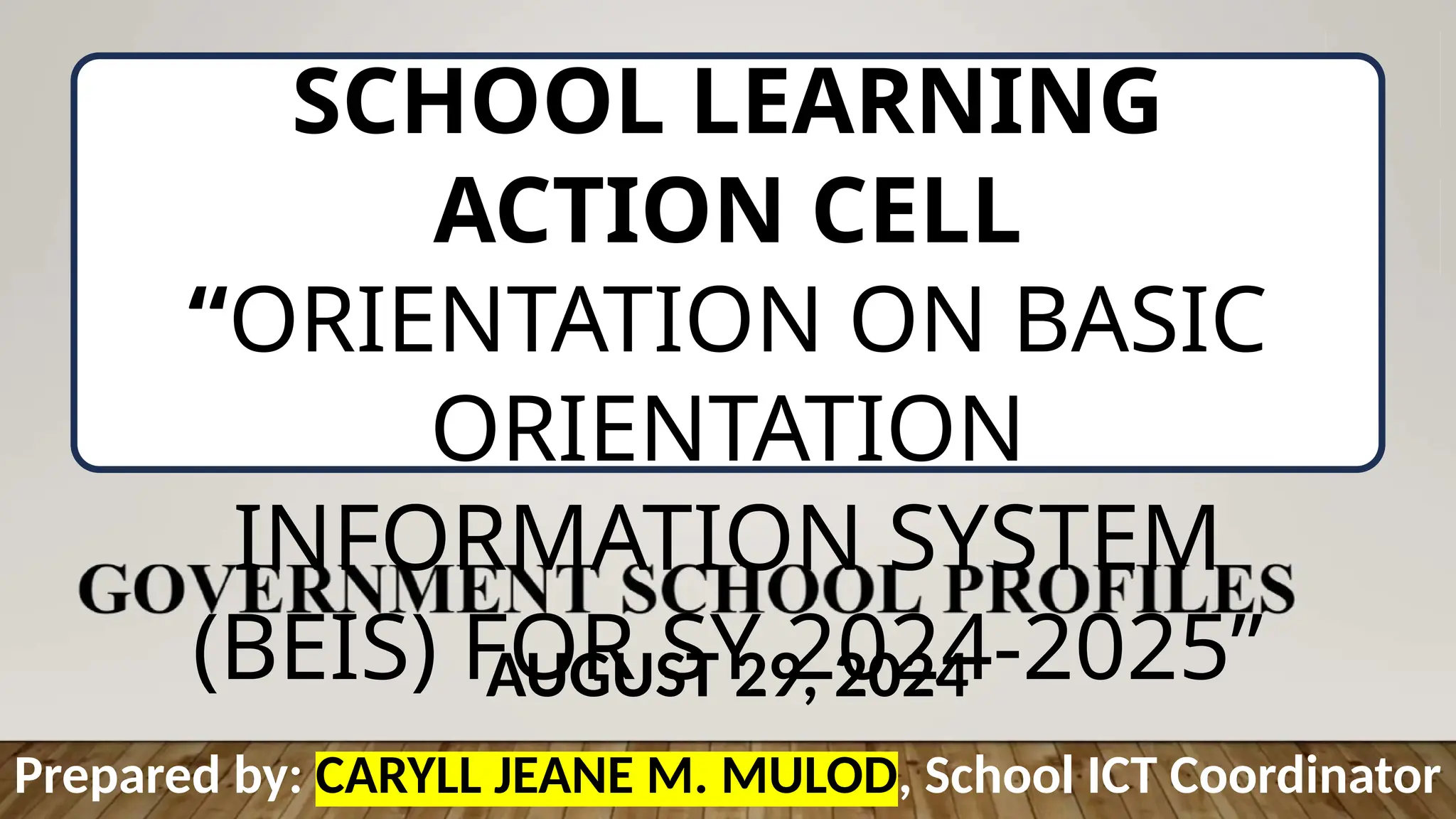 BEIS SLAC - SEP. 6, 2024.pptxBEIS SLAC - SEP. 6, 2024.pptxBEIS SLAC ...