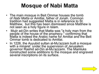 Beit ommar | PPT | Islam | Religion & Spirituality