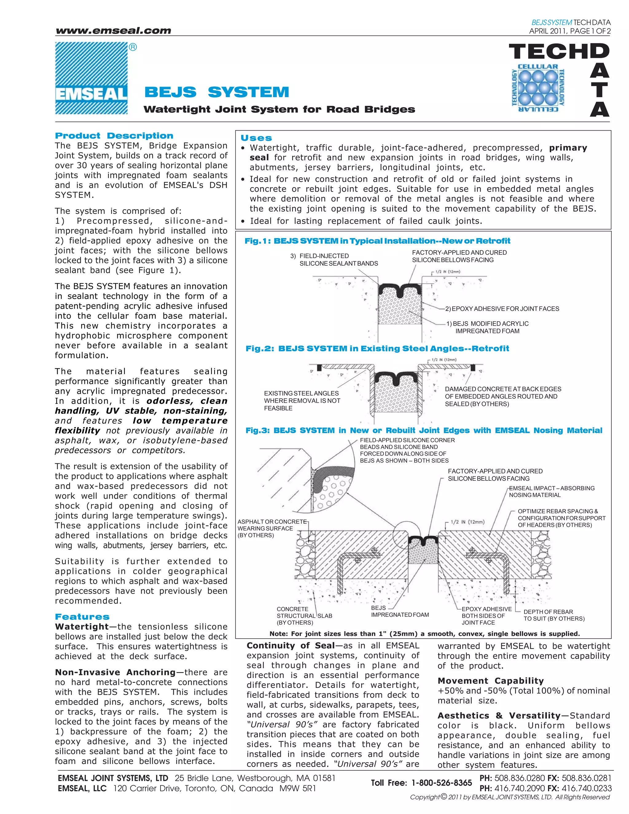 EMSEAL BEJS durability statement- Lester Hensley | PDF
