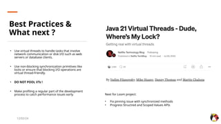 Java Modern concurrency: Virtual threads (Project Loom) | PPTX
