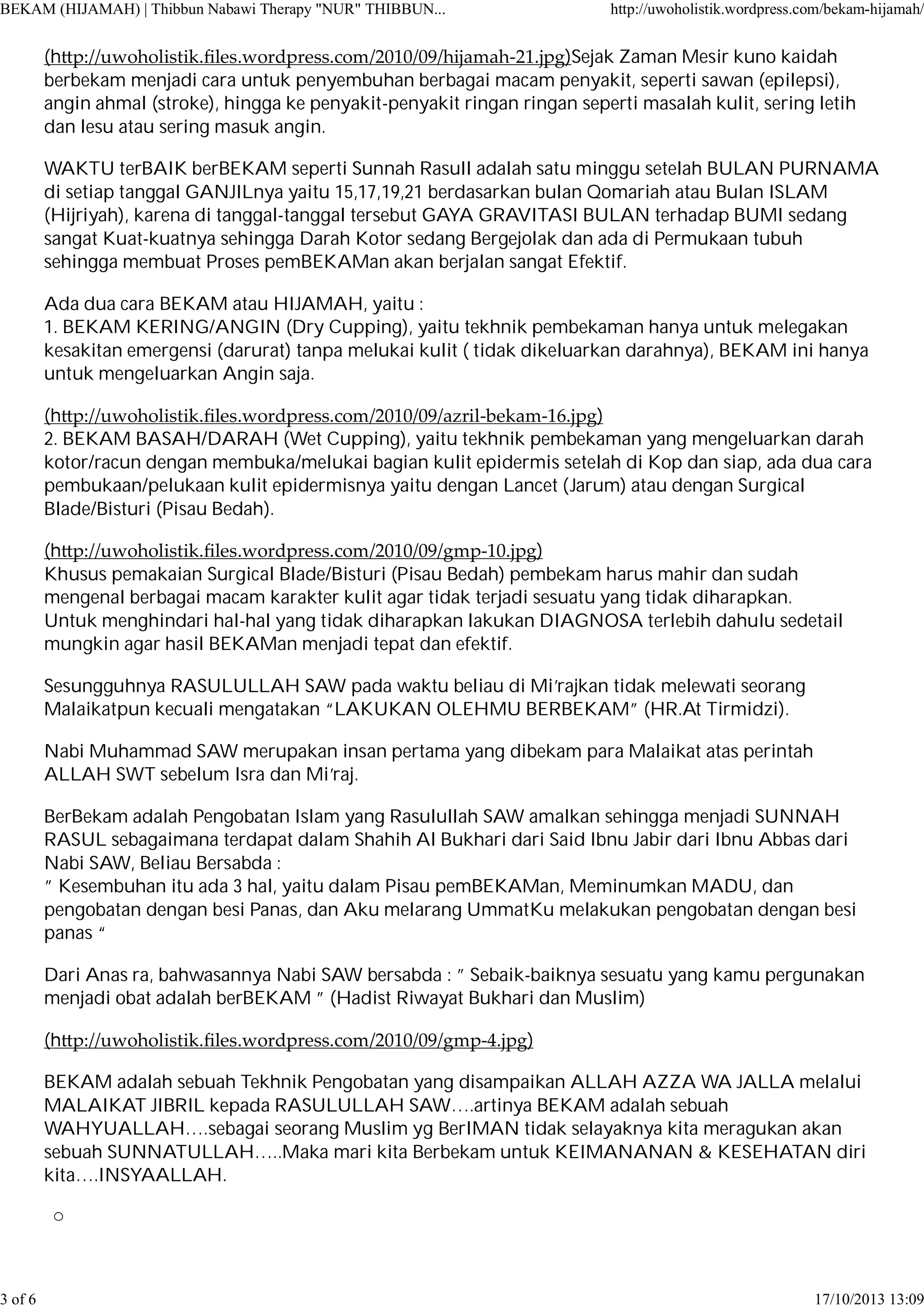 Bekam (hijamah) | PDF