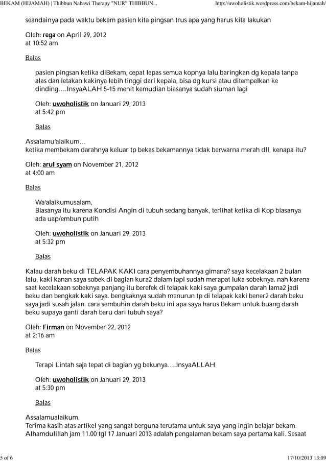 Bekam (hijamah) | PDF