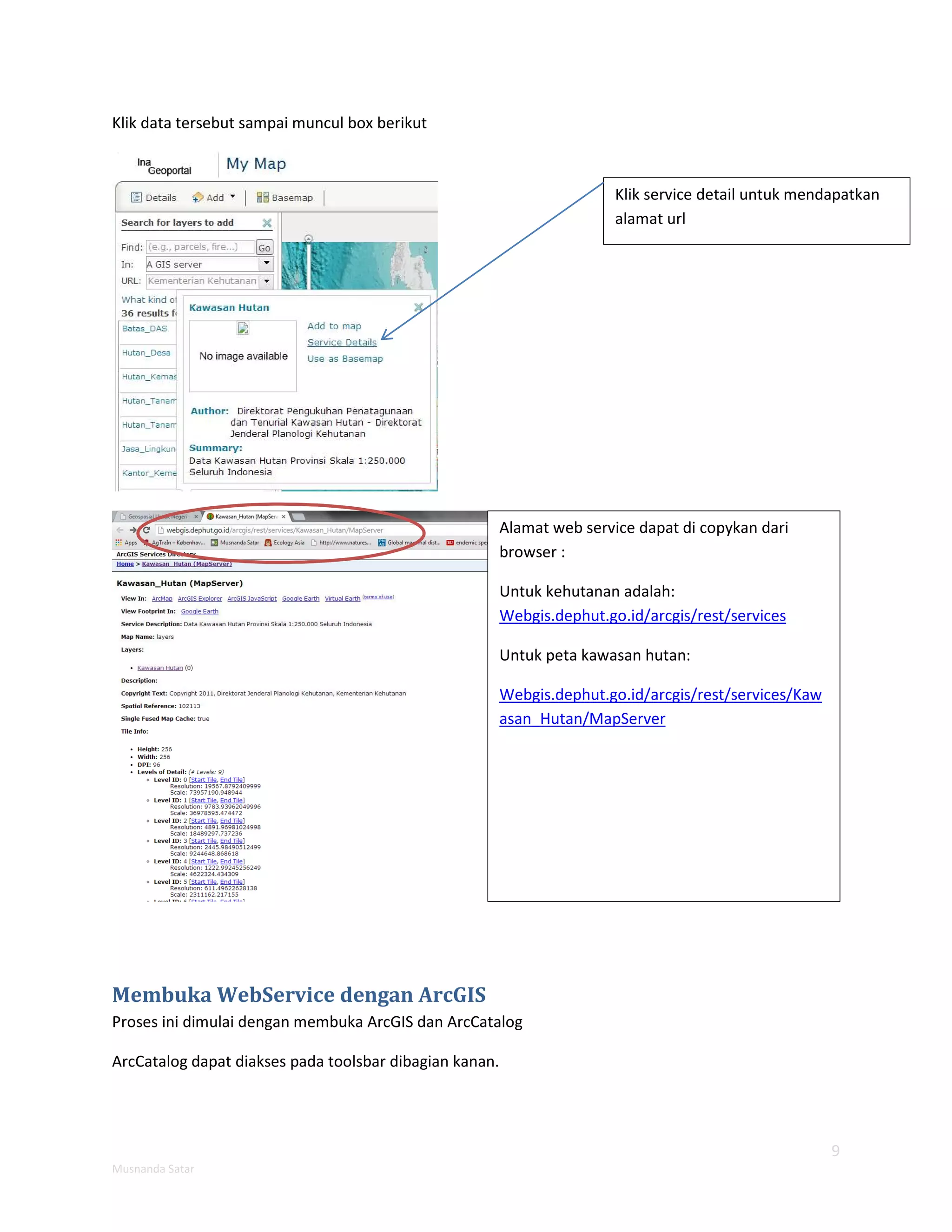 Bekerja dengan data online arcgis server | PDF