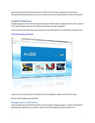 Bekerja dengan data online arcgis server | PDF