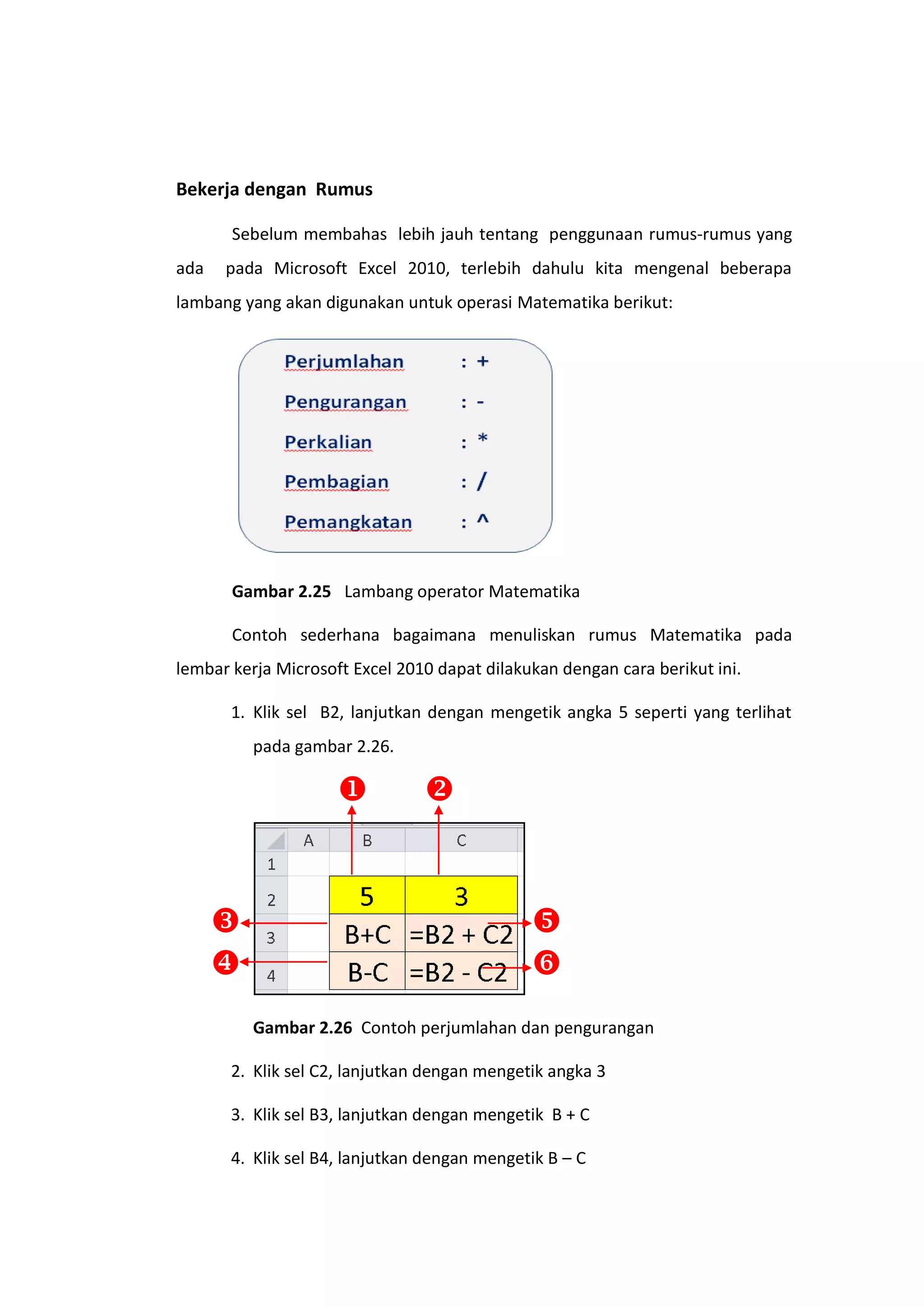 Bekerja dengan rumus excel | PDF
