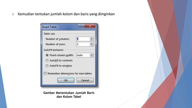 Bekerja dengan Tabel pada Microsoft Word | PPTX
