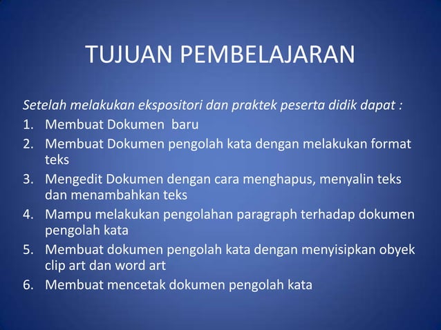 Bekerja Dengan Tabel Pada Dokumen | PPT