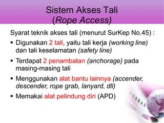 Bekerja Pada Ketinggian - Akses-Tali.pptx