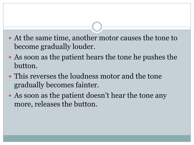 Bekesy Audiometry