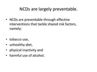 Bekir Keskinkılıç- NCDs – A Global Challenge | PPTX