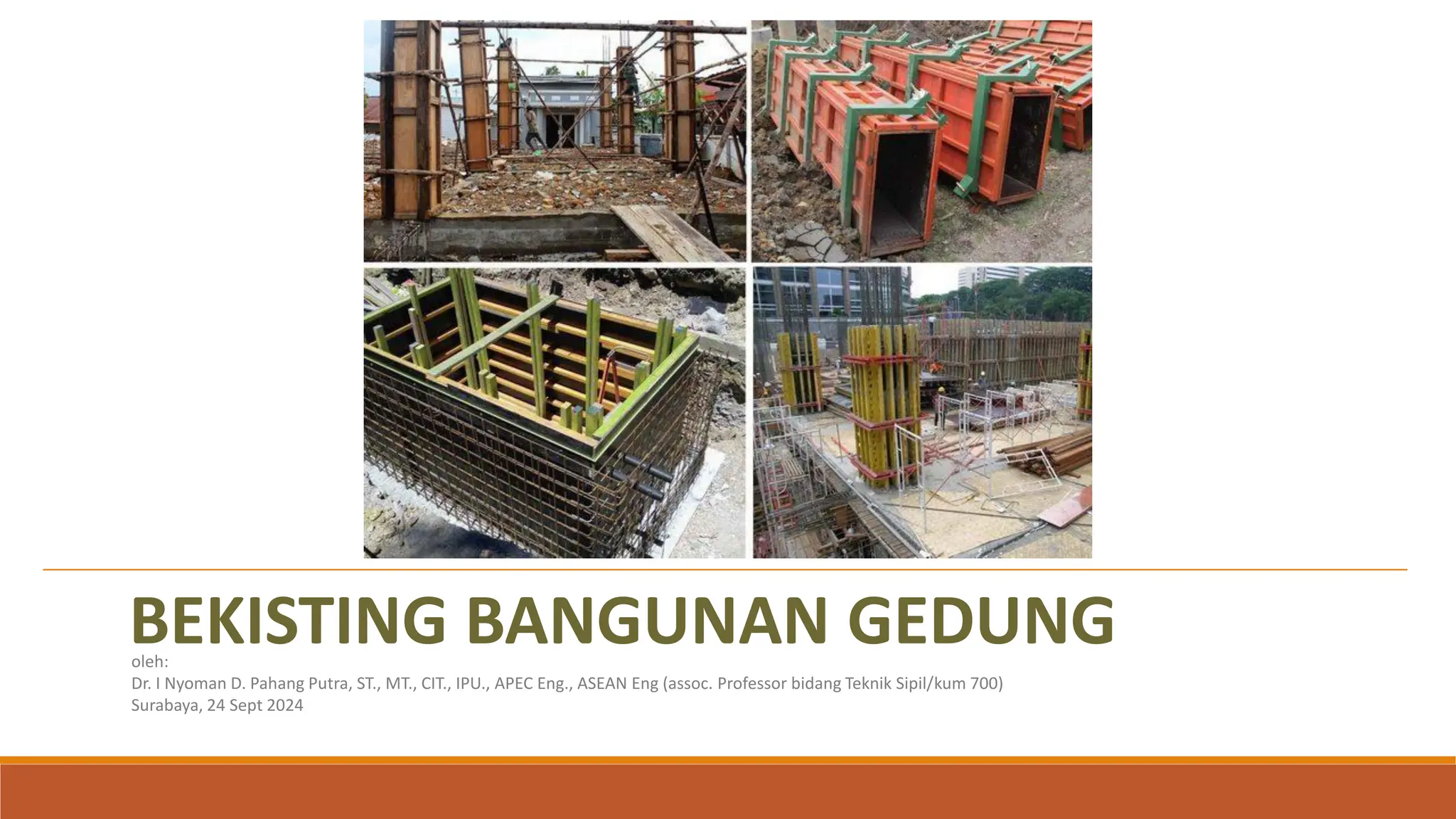 Bekisting Bangunan Gedung, Kolom, Balok, dan Pelat Lantai | PDF