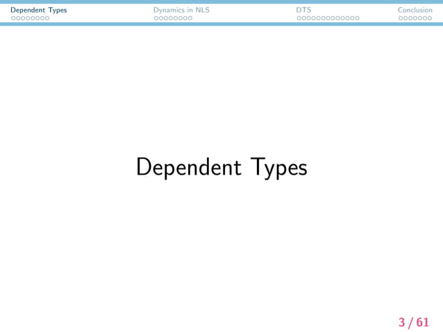 Dependent Types and Dynamics of Natural Language | PPT