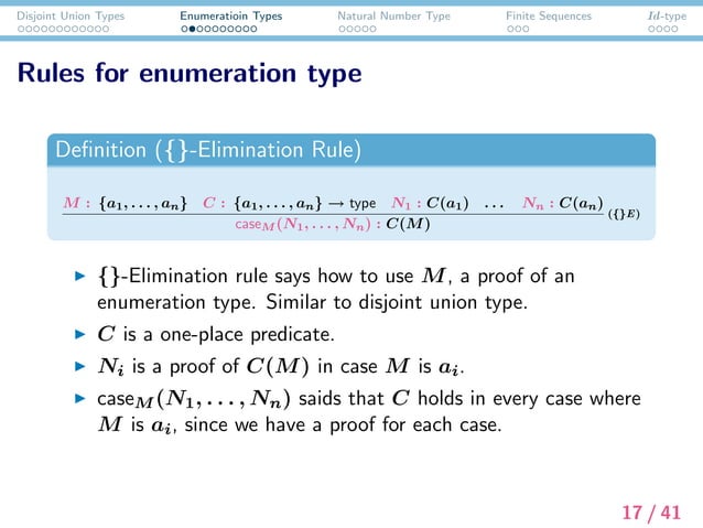 ESSLLI2016 DTS Lecture Day 4-2: More Dependent Types | PPT
