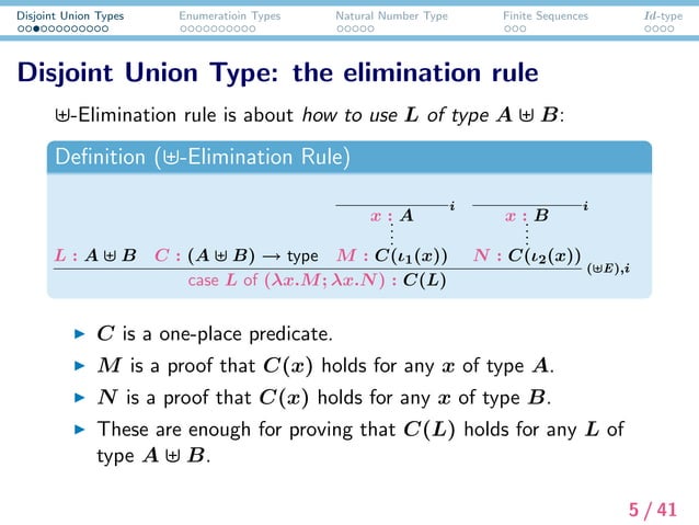 ESSLLI2016 DTS Lecture Day 4-2: More Dependent Types | PPT