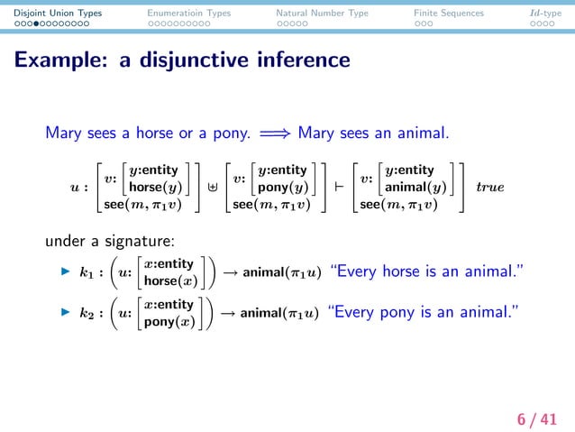 ESSLLI2016 DTS Lecture Day 4-2: More Dependent Types | PPT