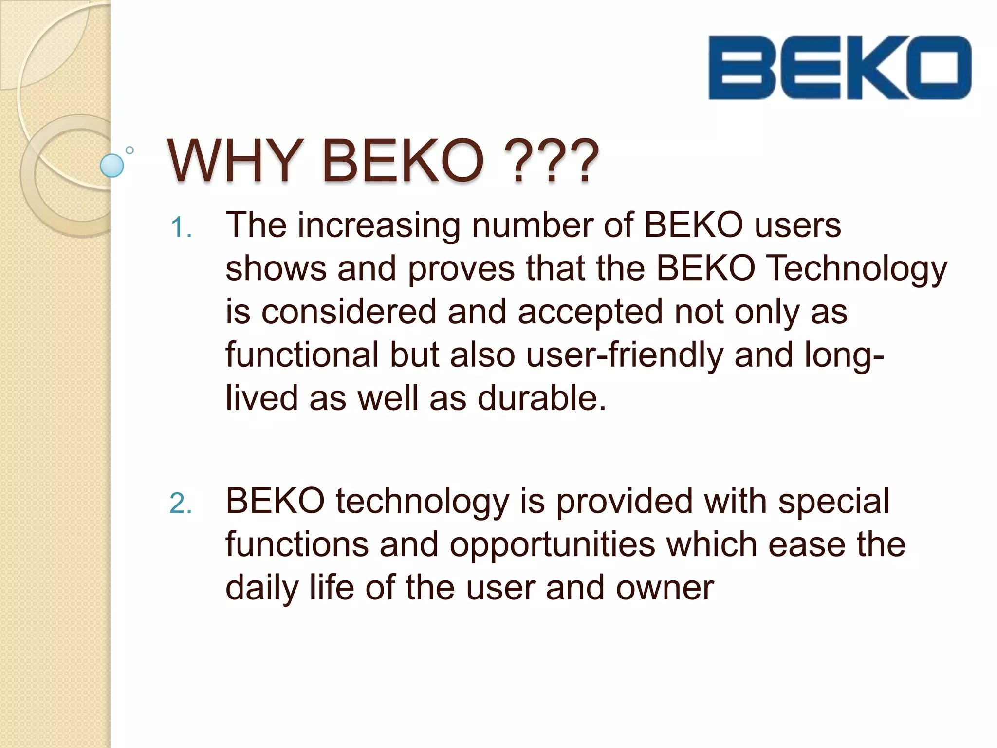 beko , turkish company | PPTX
