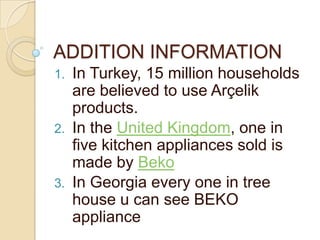 beko , turkish company | PPTX