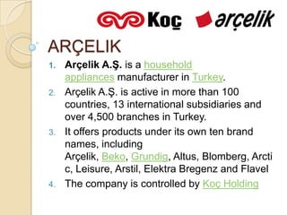 beko , turkish company | PPTX