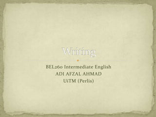 Bel260 writing | PPTX