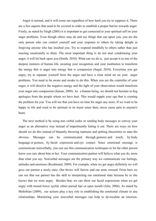Term Paper - Managing Anger | DOCX