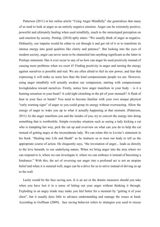 Term Paper - Managing Anger | DOCX