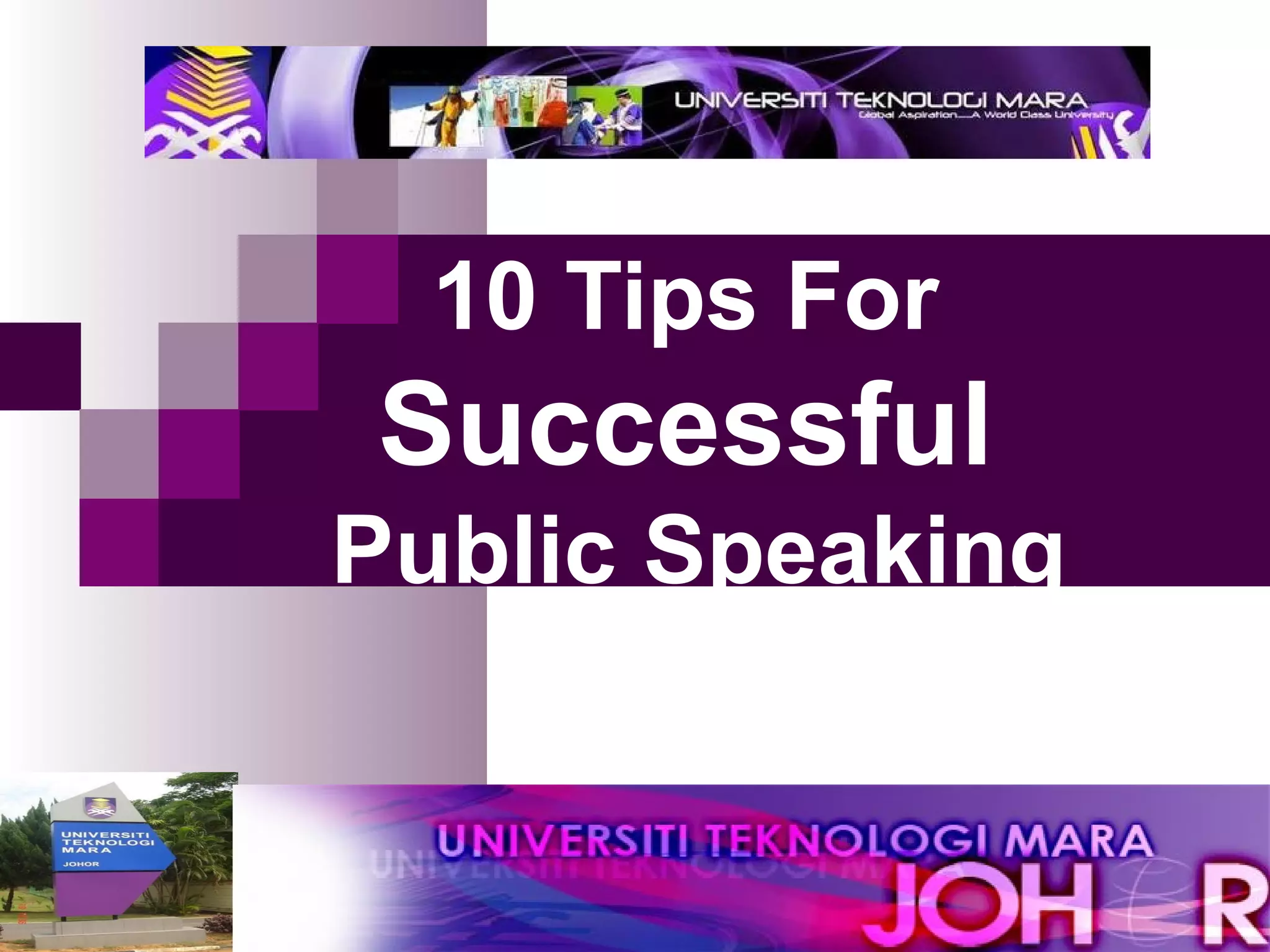 public speaking presentation UiTM students | PPT
