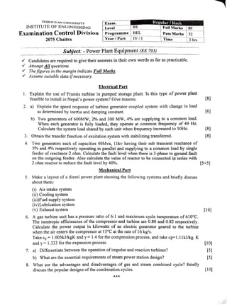 IOE OLD question 2075 Chaitra for BEL | PDF | Consumer Electronics | Technology & Computing